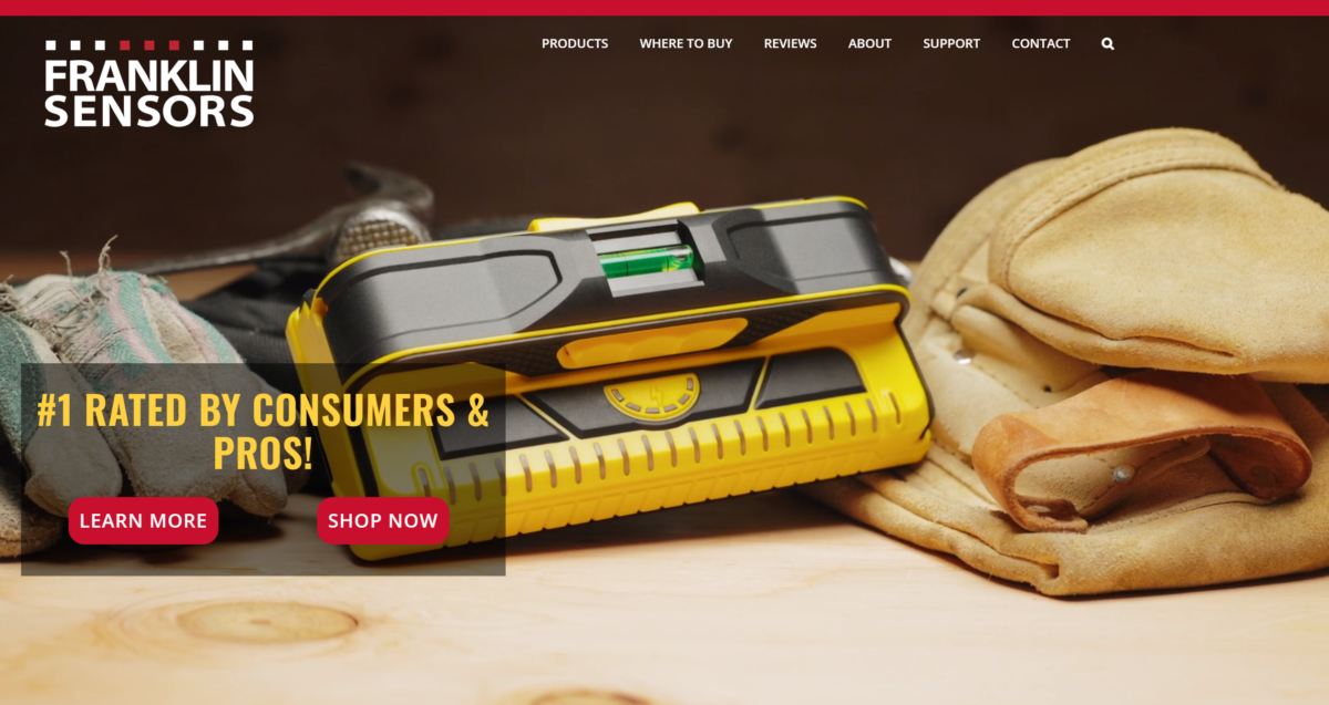 Franklin Sensors Website - BizMilk